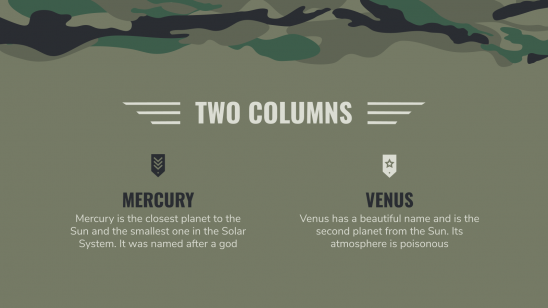 Military Background Slides theme and PowerPoint template