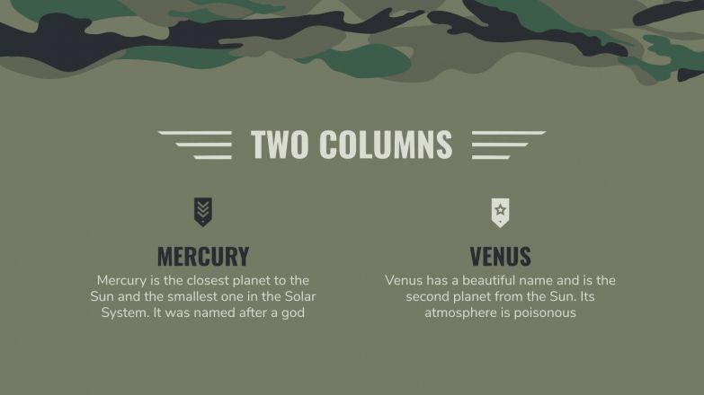 Military Background Slides theme and PowerPoint template