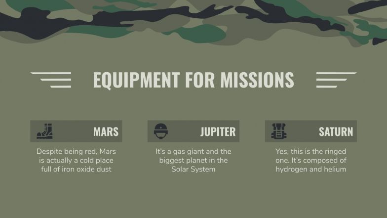 Military Background Slides theme and PowerPoint template