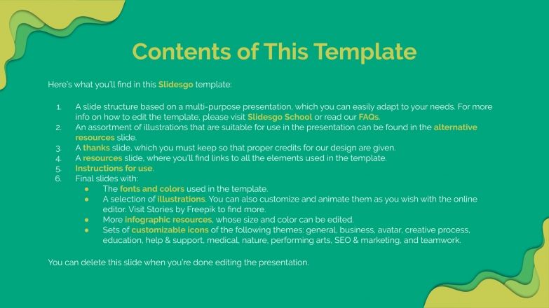 Abstract Papercut Slides theme and PowerPoint template