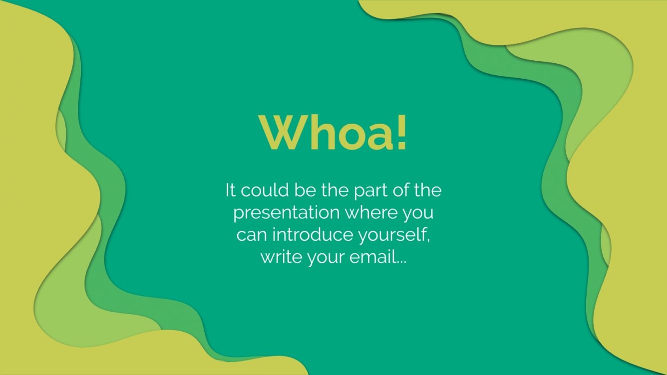 Abstract Papercut Slides theme and PowerPoint template