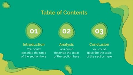 Abstract Papercut Slides theme and PowerPoint template