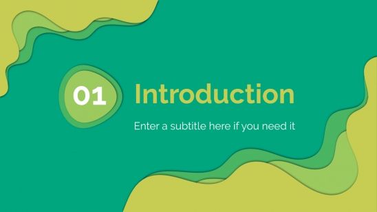 Abstract Papercut Slides theme and PowerPoint template