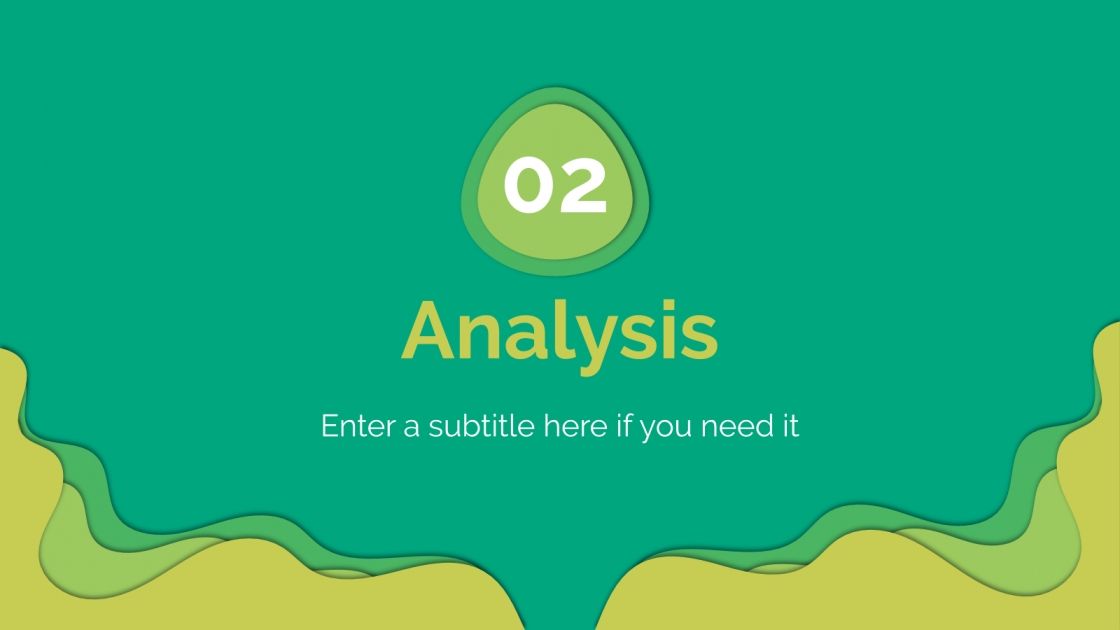 Abstract Papercut Slides theme and PowerPoint template