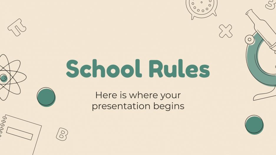 School Rules Google Slides theme and PowerPoint template