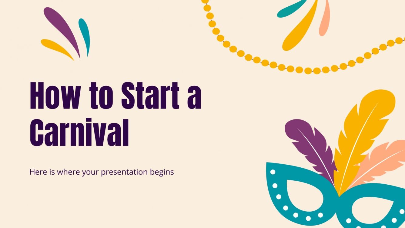 Modelos grátis do Carnaval para Google Slides e PowerPoint