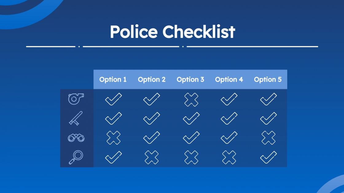 Police Meeting Google Slides theme and PowerPoint template