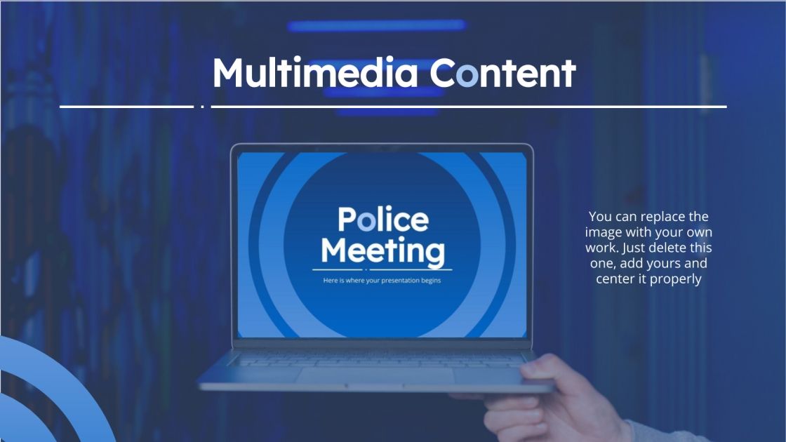 Police Meeting Google Slides theme and PowerPoint template