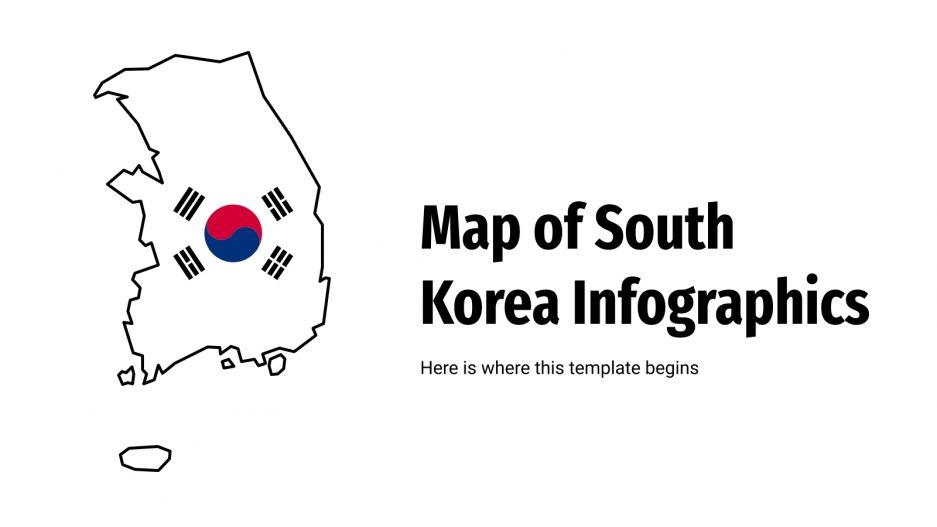 Map of South Korea Infographics for Google Slides & PPT