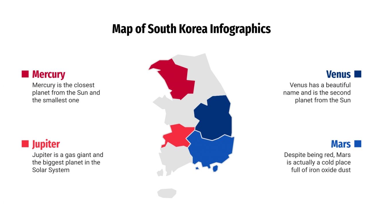 Map of South Korea Infographics for Google Slides & PPT
