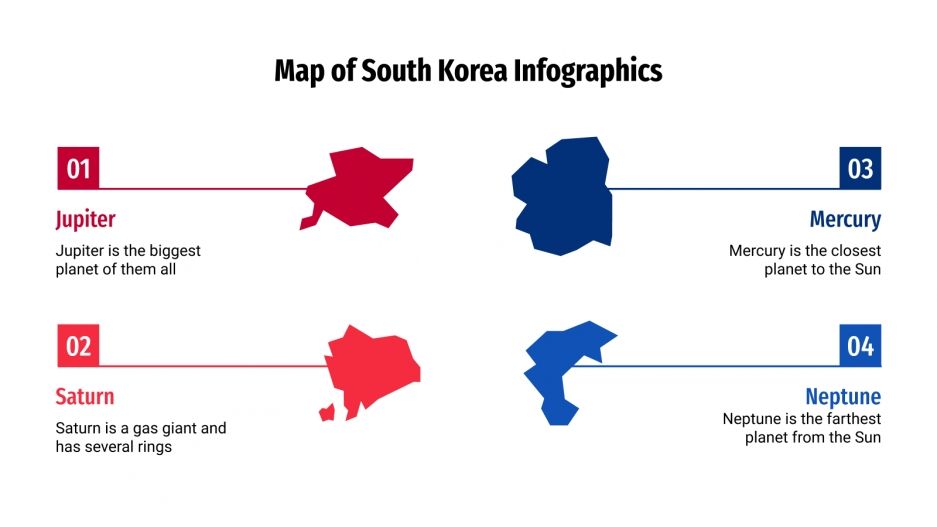 Map of South Korea Infographics for Google Slides & PPT