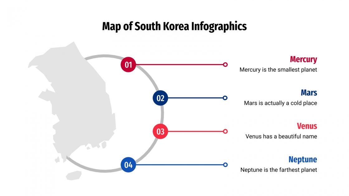 Map of South Korea Infographics for Google Slides & PPT