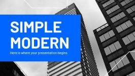 Simple Modern Google Slides and PowerPoint template