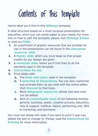 Watercolor Sea Breeze Style Student Book | Google Slides & PPT