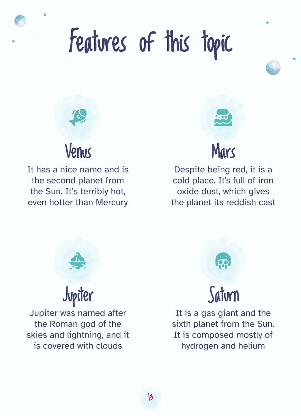 Watercolor Sea Breeze Style Student Book | Google Slides & PPT