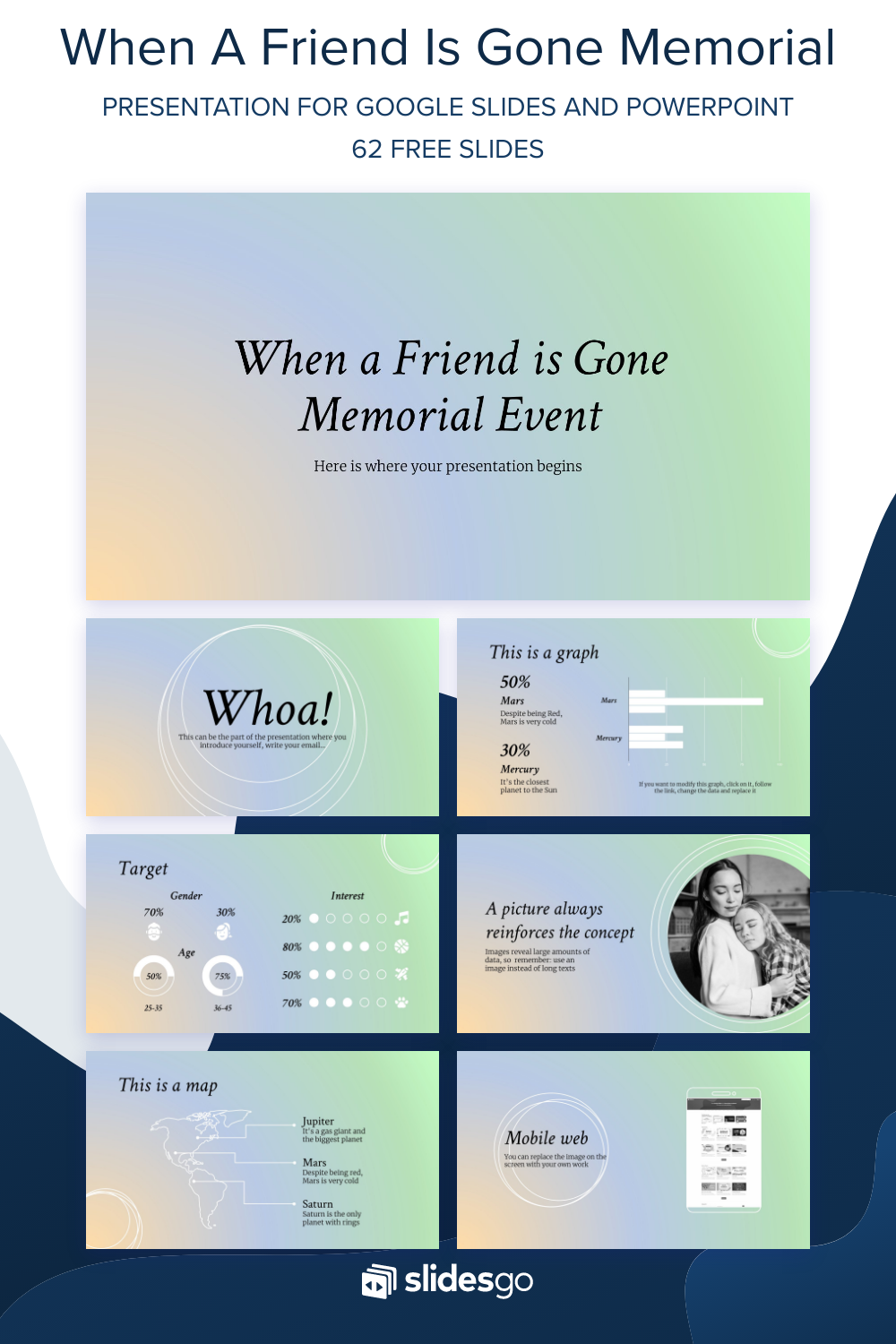 When a Friend is Gone Memorial Event | Google Slides & PPT