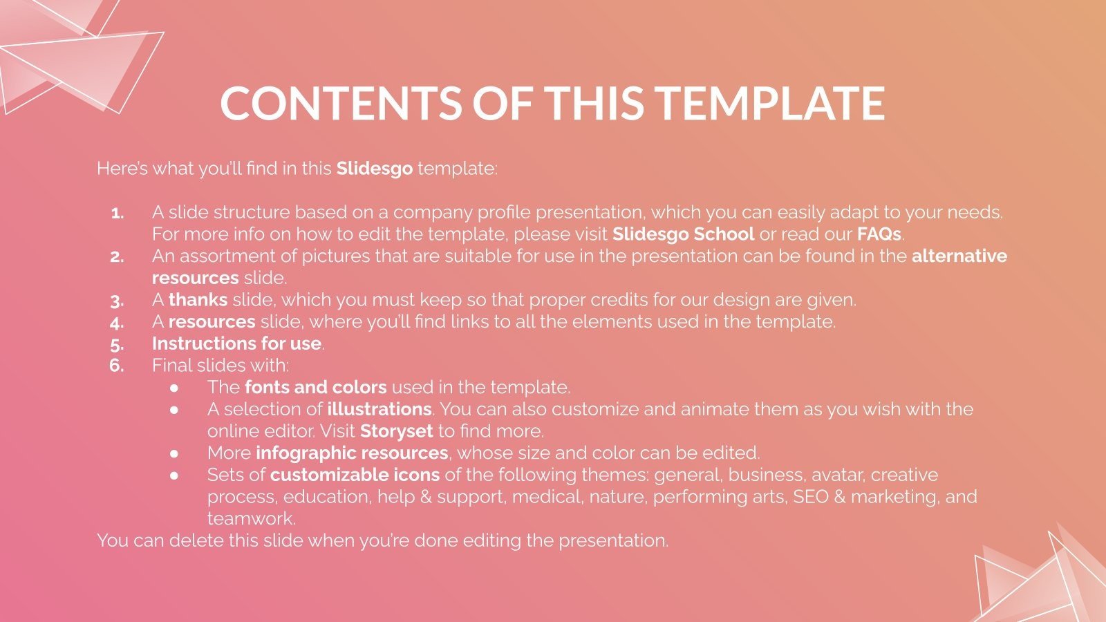 Accounting Company Profile Google Slides & PowerPoint template