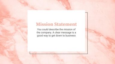 Marble Business Plan Google Slides and PowerPoint template