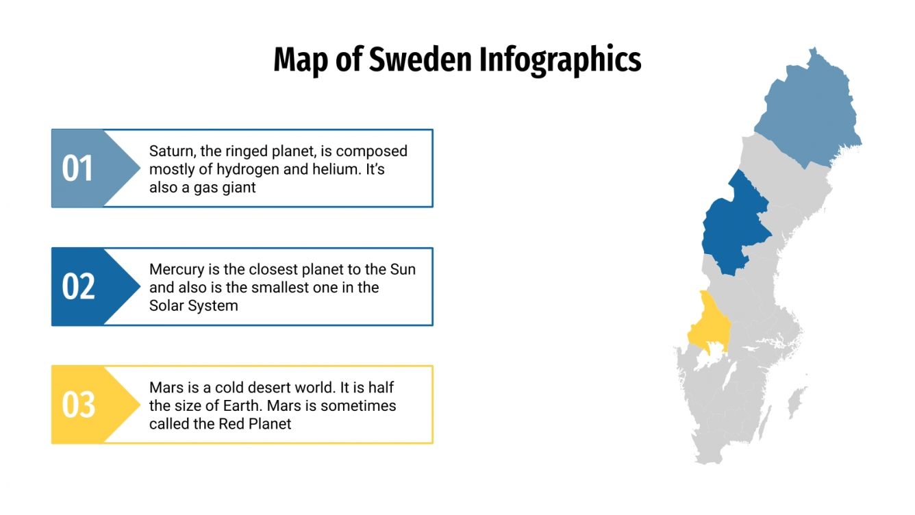 Map of Sweden Infographics for Google Slides & PowerPoint