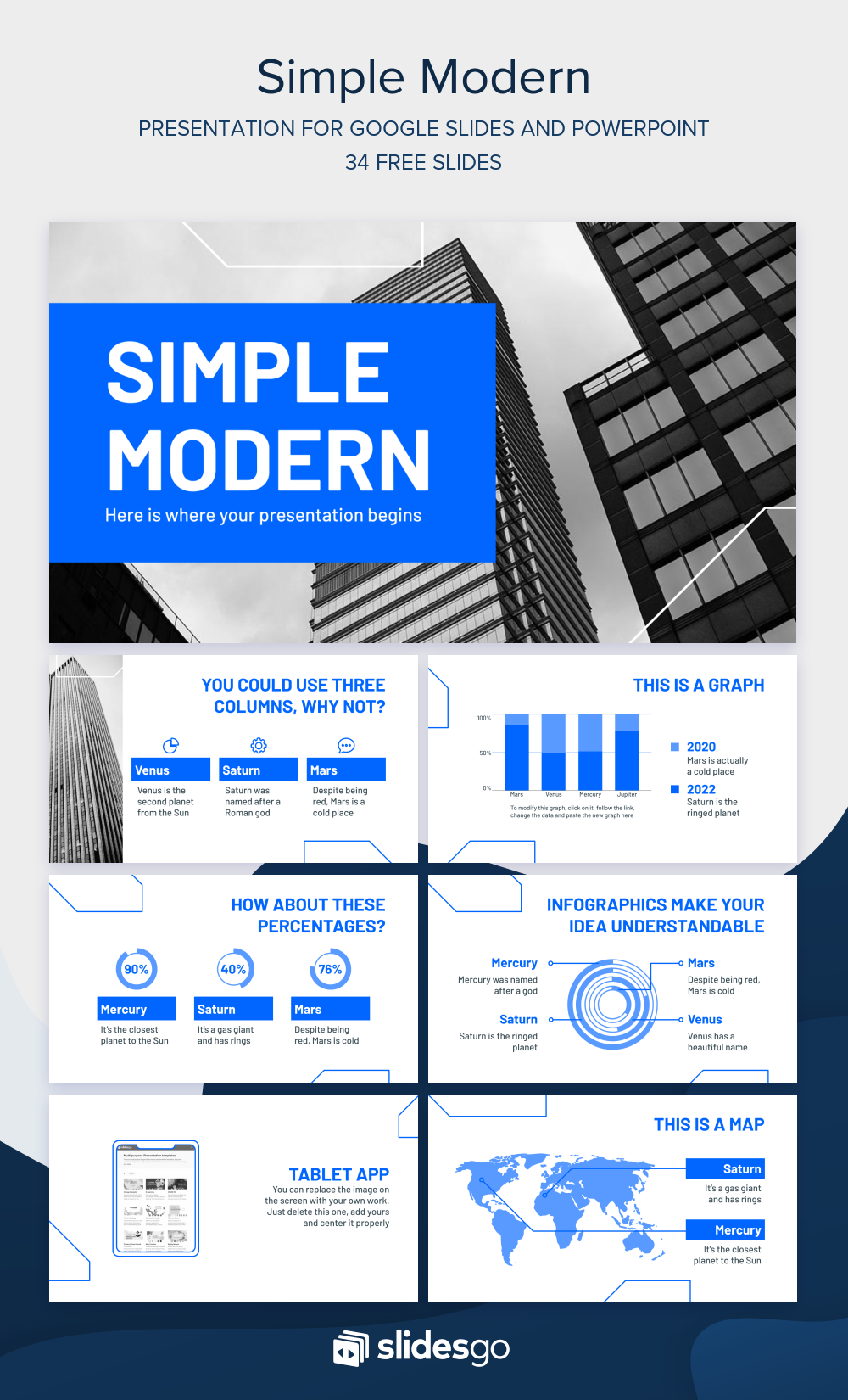 Simple Modern Google Slides and PowerPoint template