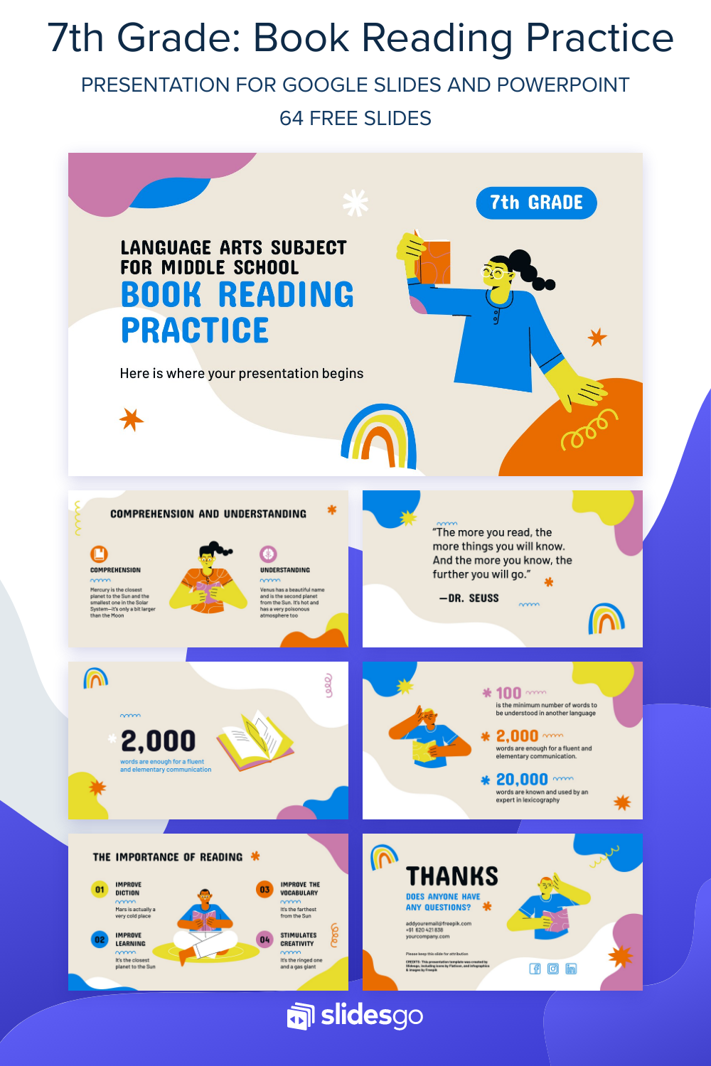 Language Arts: Book Reading Practice | Google Slides & PPT