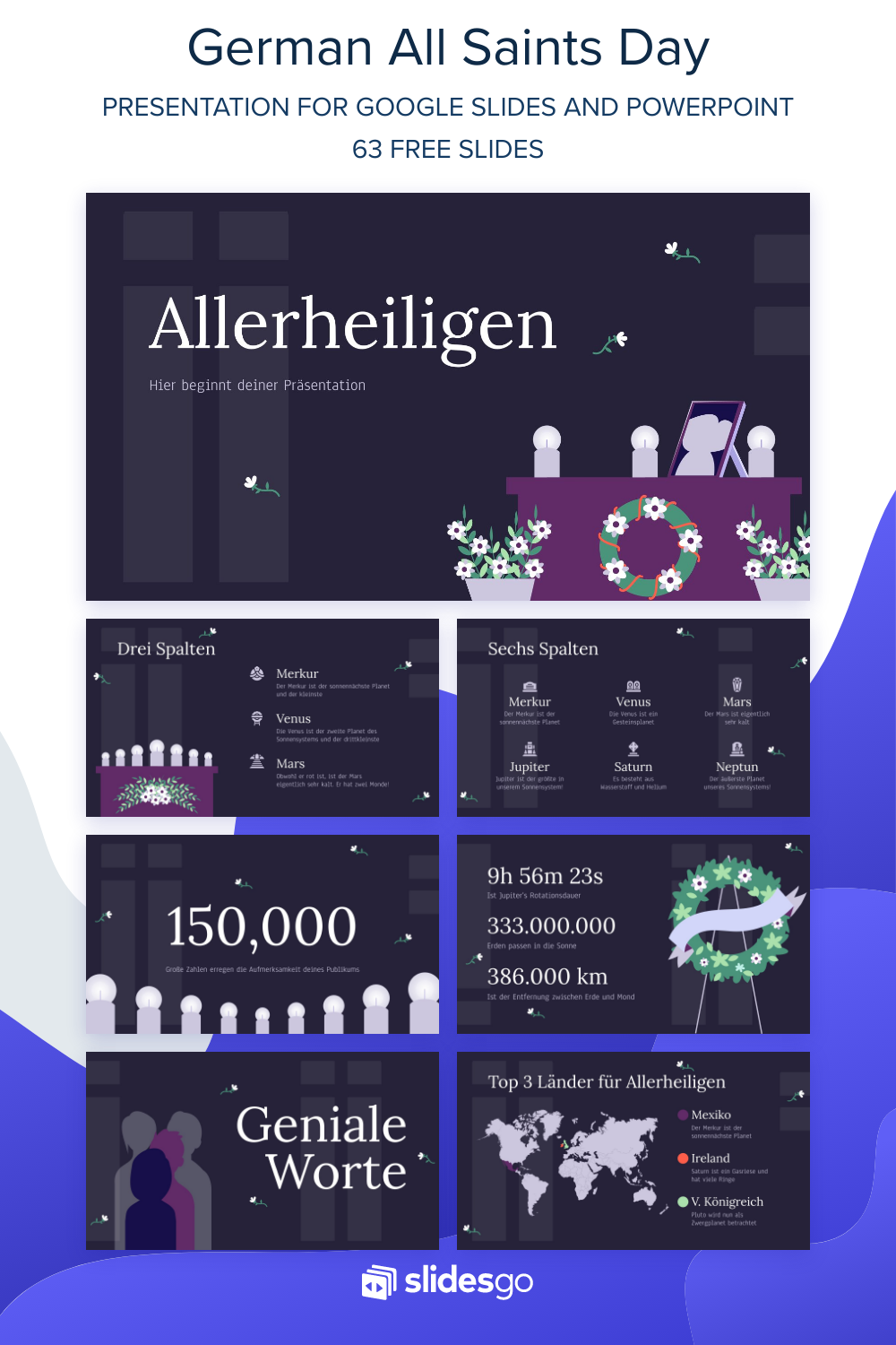 German All Saints Day | Google Slides & PowerPoint Template