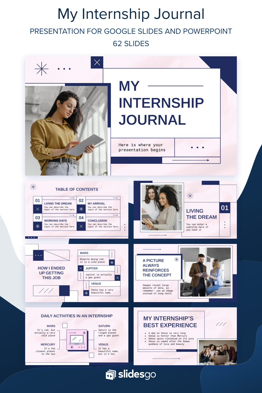 My Internship Journal | Google Slides & PowerPoint Template