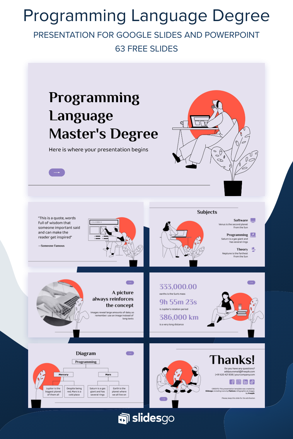Programming Language Master's Degree | Google Slides & PPT