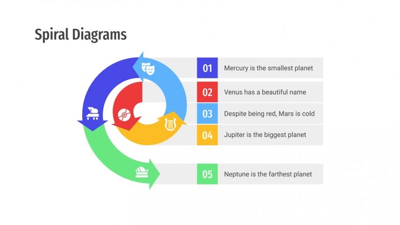 Free Spiral diagrams for Google Slides and PowerPoint