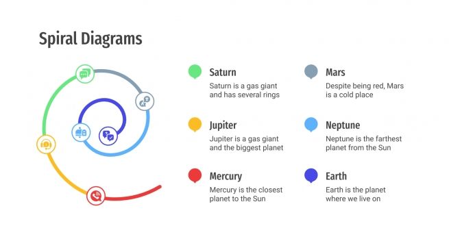Free Spiral diagrams for Google Slides and PowerPoint