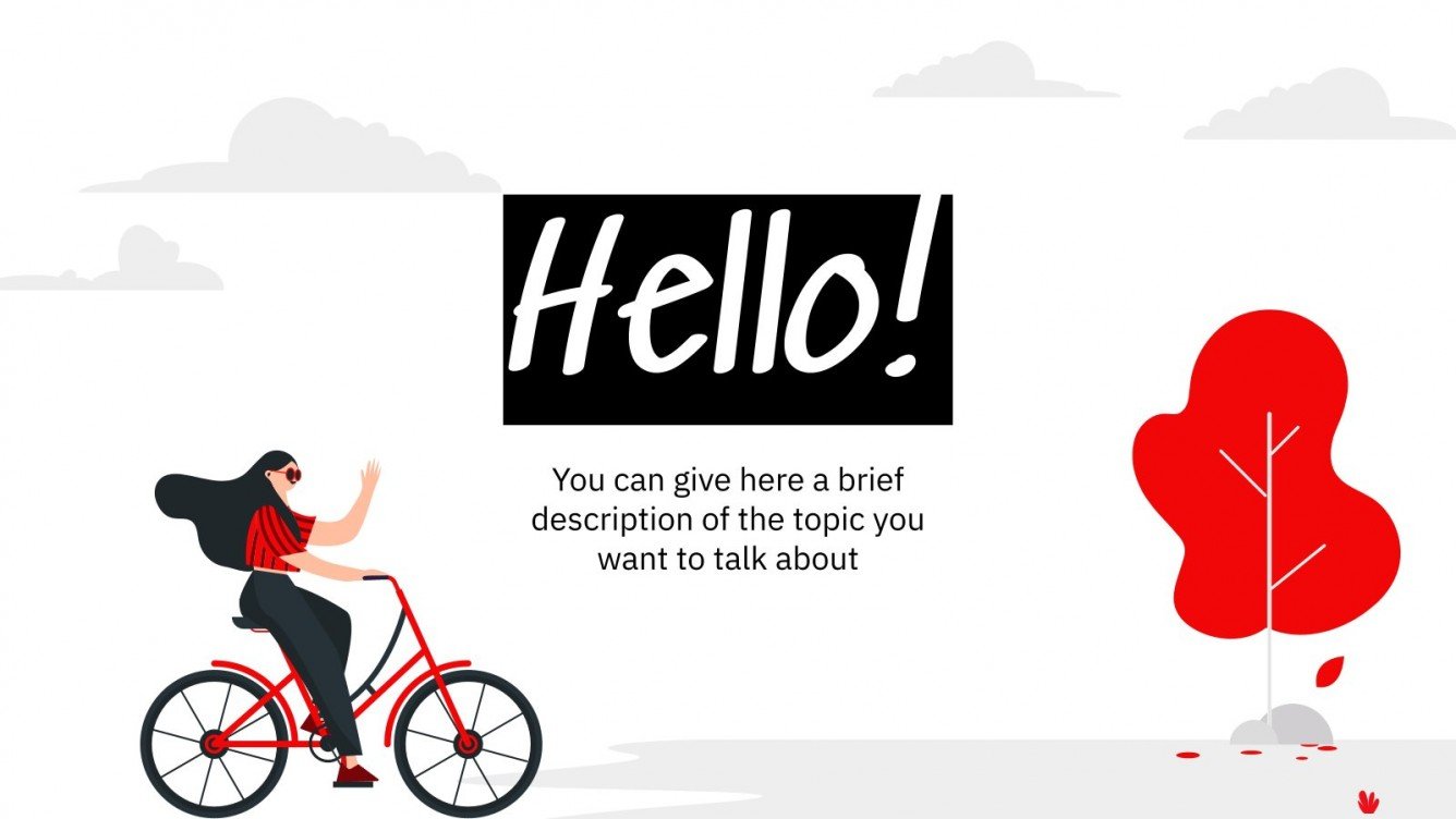 Ride Your Bike Google Slides theme and PowerPoint template