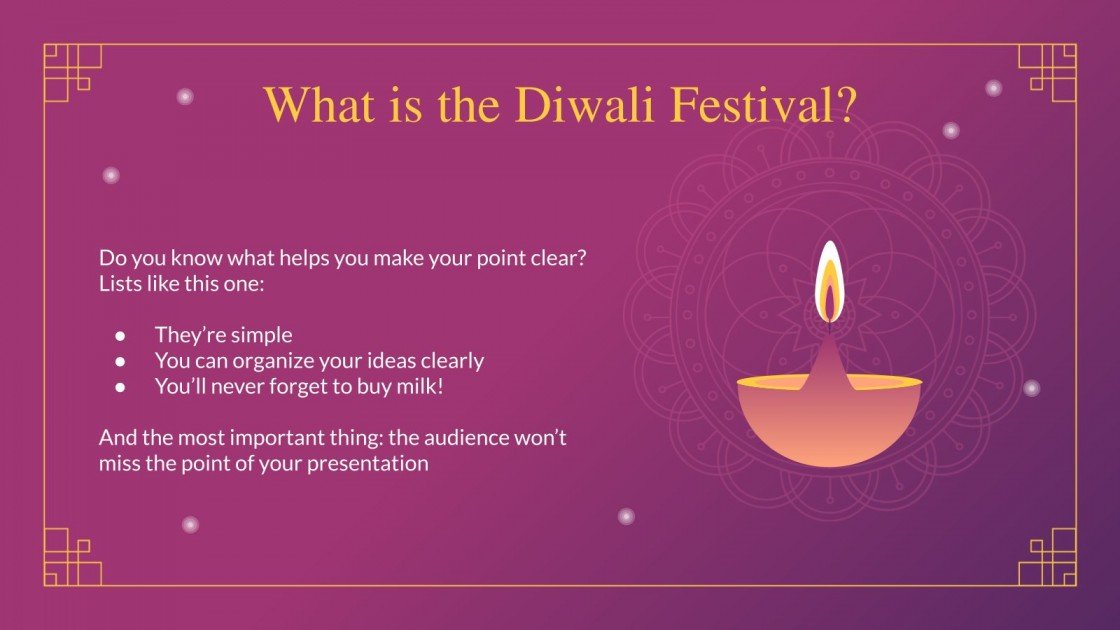 Divali | Plantilla de Google Slides y PowerPoint