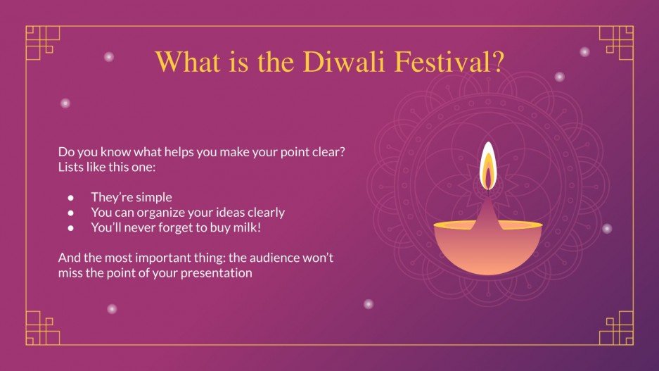 Divali | Plantilla de Google Slides y PowerPoint