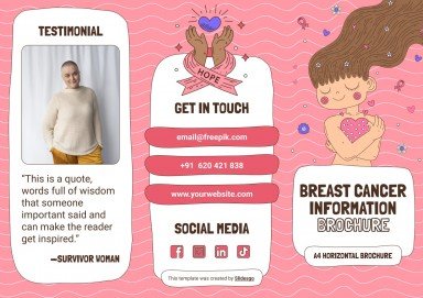 Breast Cancer Information Brochure | Google Slides & PPT