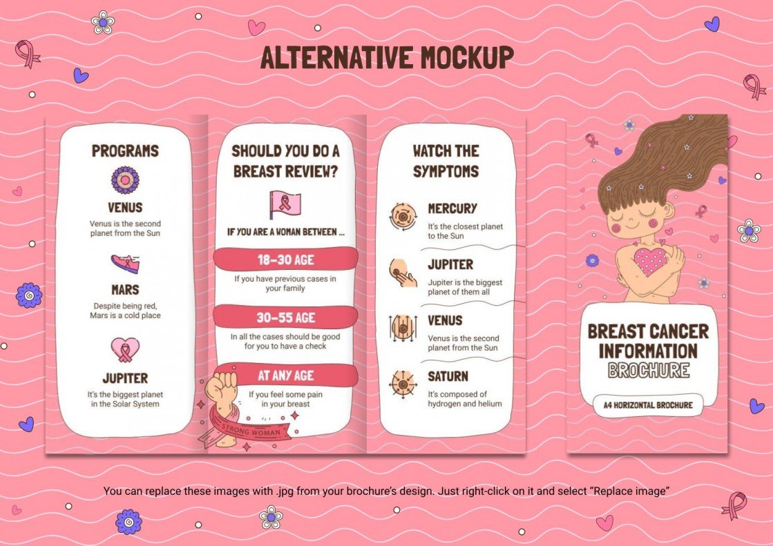 Breast Cancer Information Brochure | Google Slides & PPT