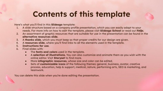 Cosmetic Brand Company Profile | Google Slides & PowerPoint