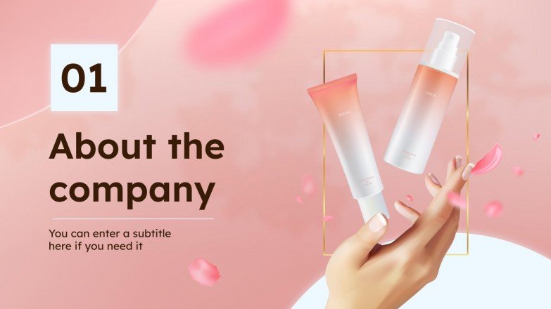 Cosmetic Brand Company Profile | Google Slides & PowerPoint