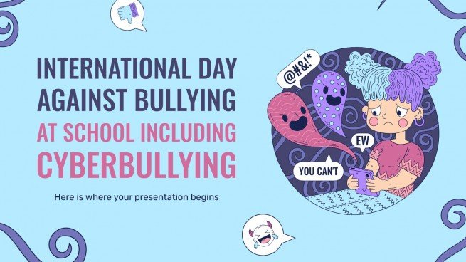 Plantillas gratis de Google Slides y PPT sobre el bullying