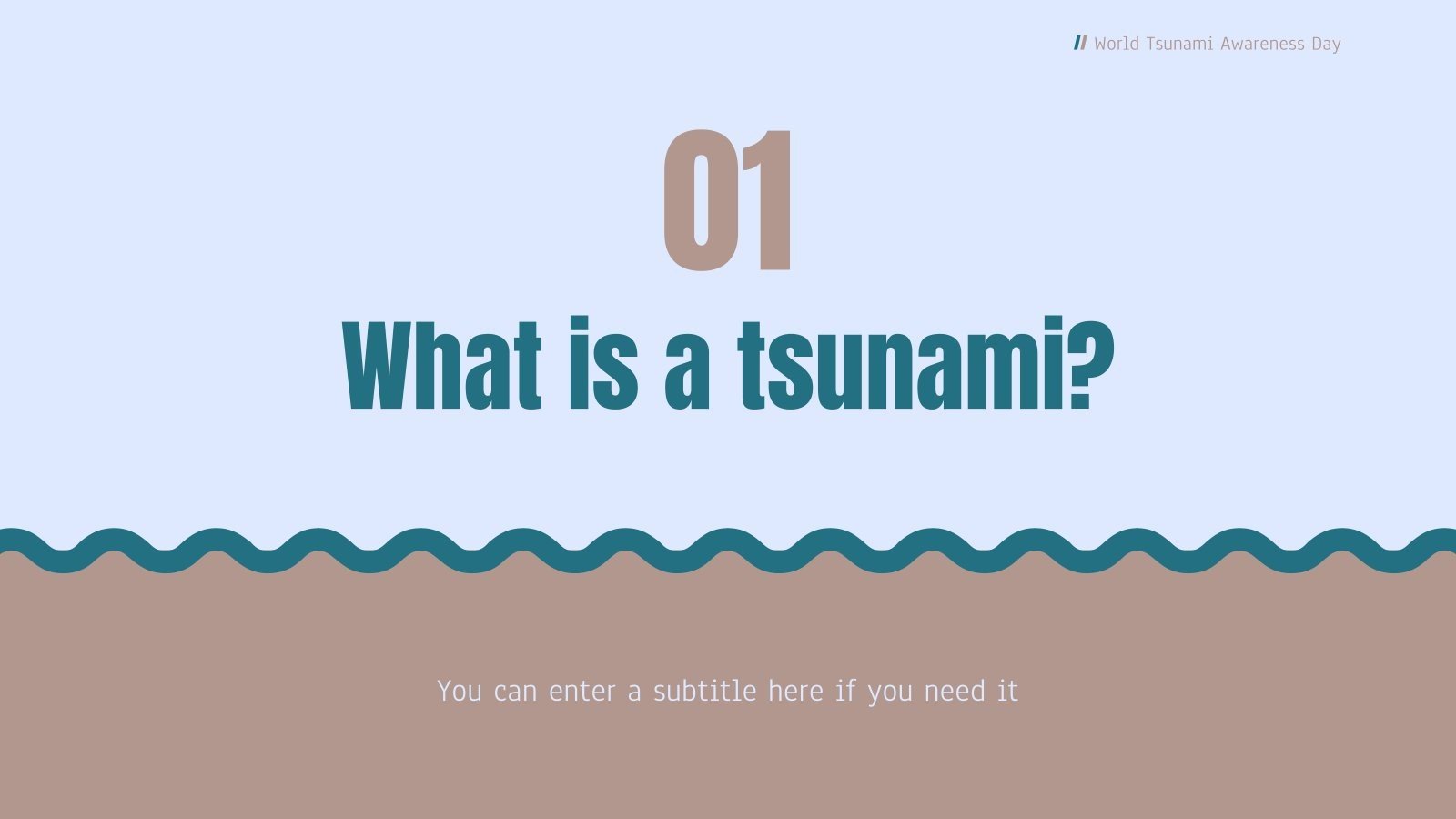 World Tsunami Awareness Day | Google Slides & PowerPoint