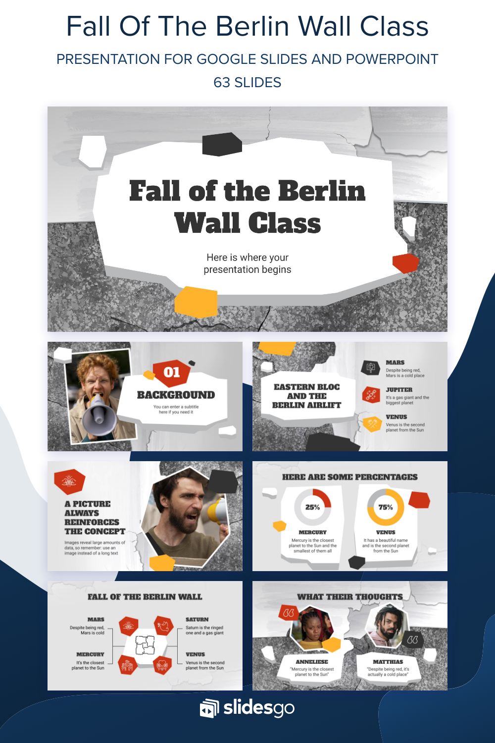 Fall of the Berlin Wall Class | Google Slides & PowerPoint