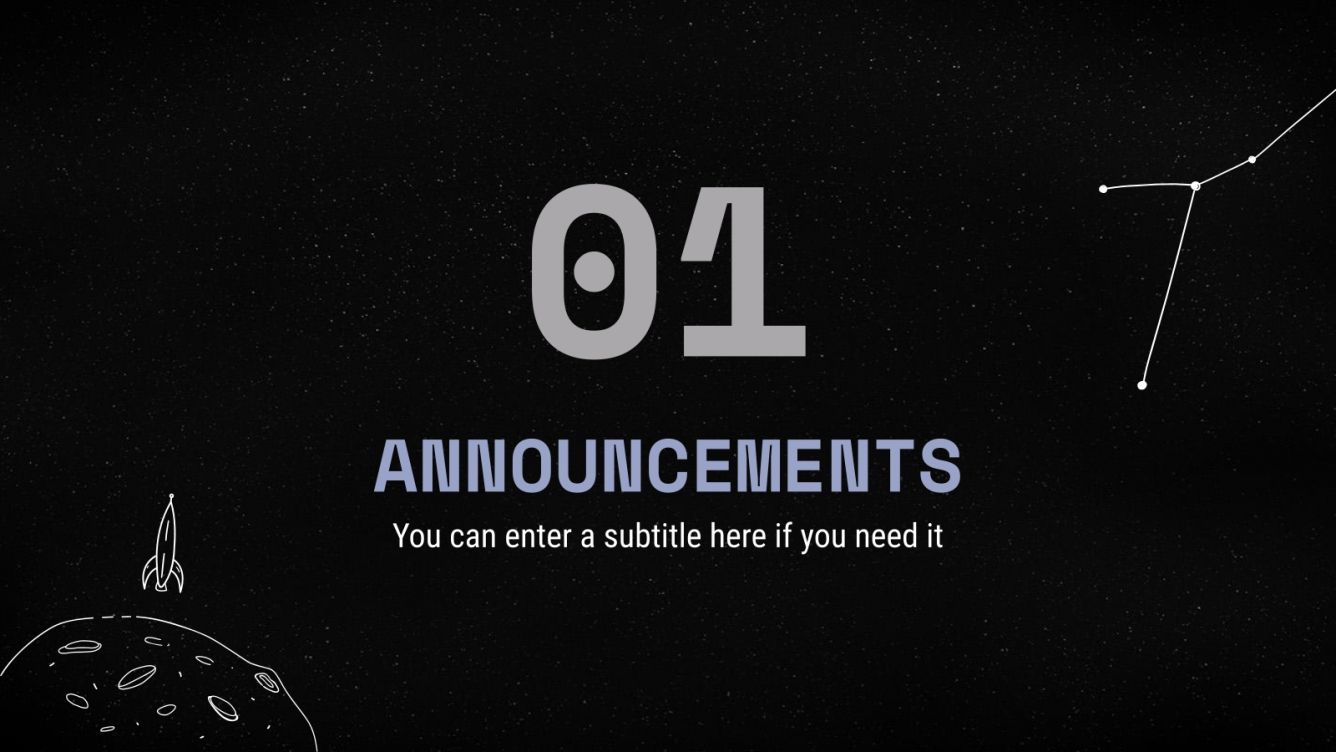 Science Fiction Newsletter Google Slides & PPT template