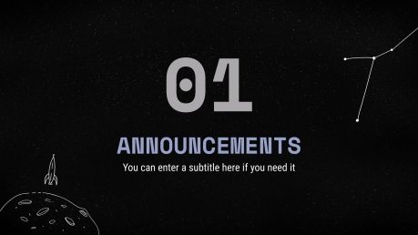 Science Fiction Newsletter Google Slides & PPT template