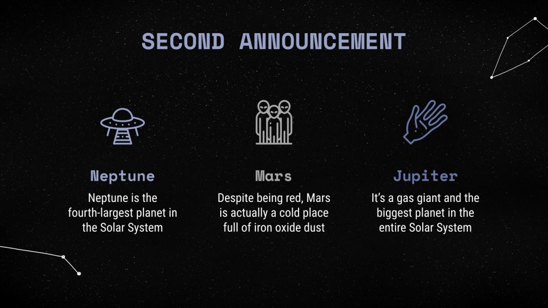 Science Fiction Newsletter Google Slides & PPT template