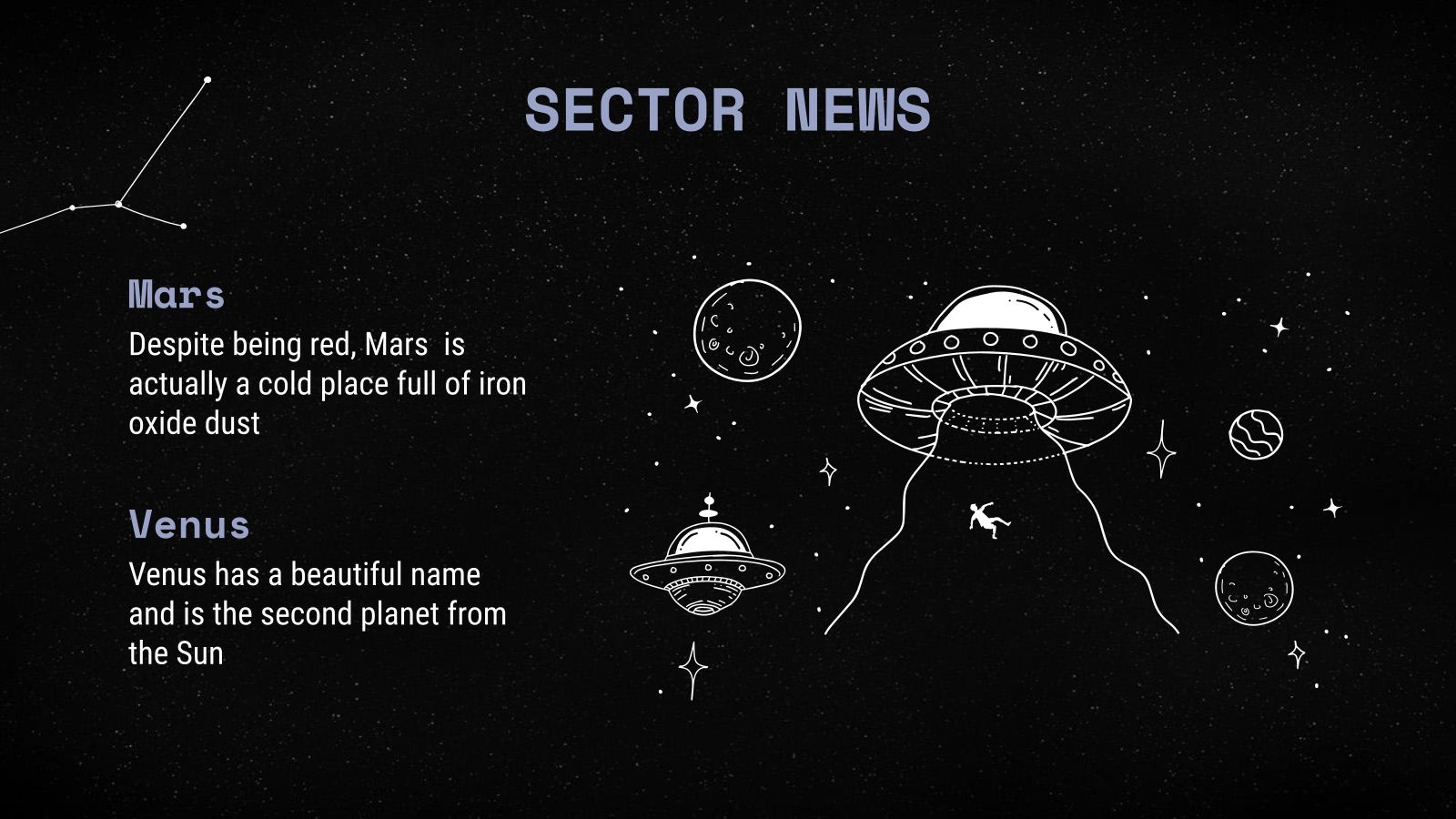 Newsletter de ciencia ficción | Tema de Google Slides y PPT