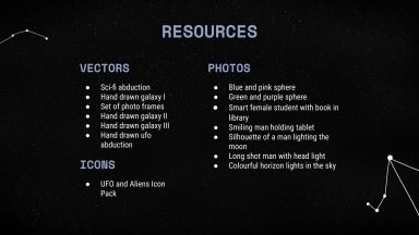 Newsletter de science-fiction | Pour Google Slides et PPT