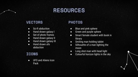 Newsletter de science-fiction | Pour Google Slides et PPT