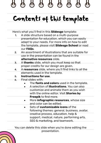 Middle School Notebook Google Slides & PowerPoint template