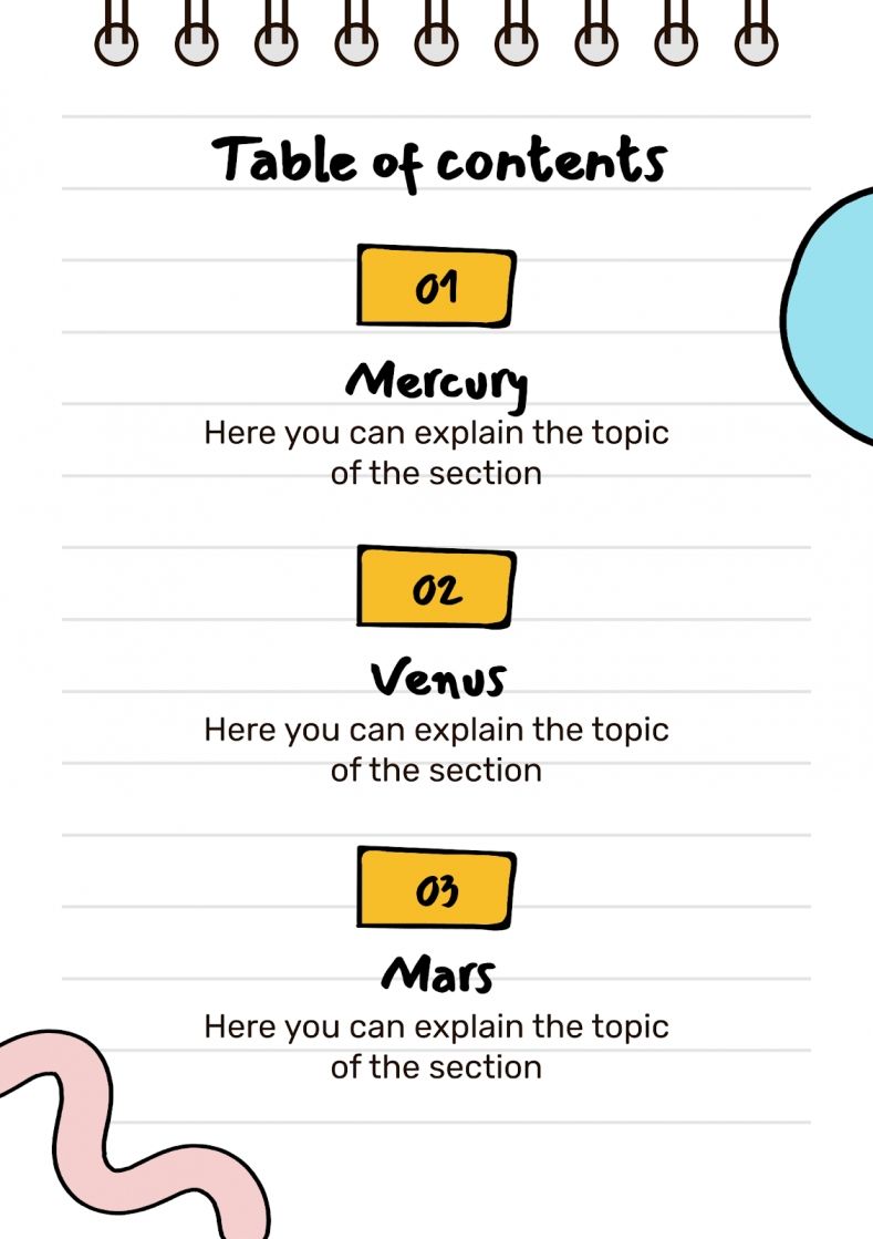 Middle School Notebook Google Slides & PowerPoint template