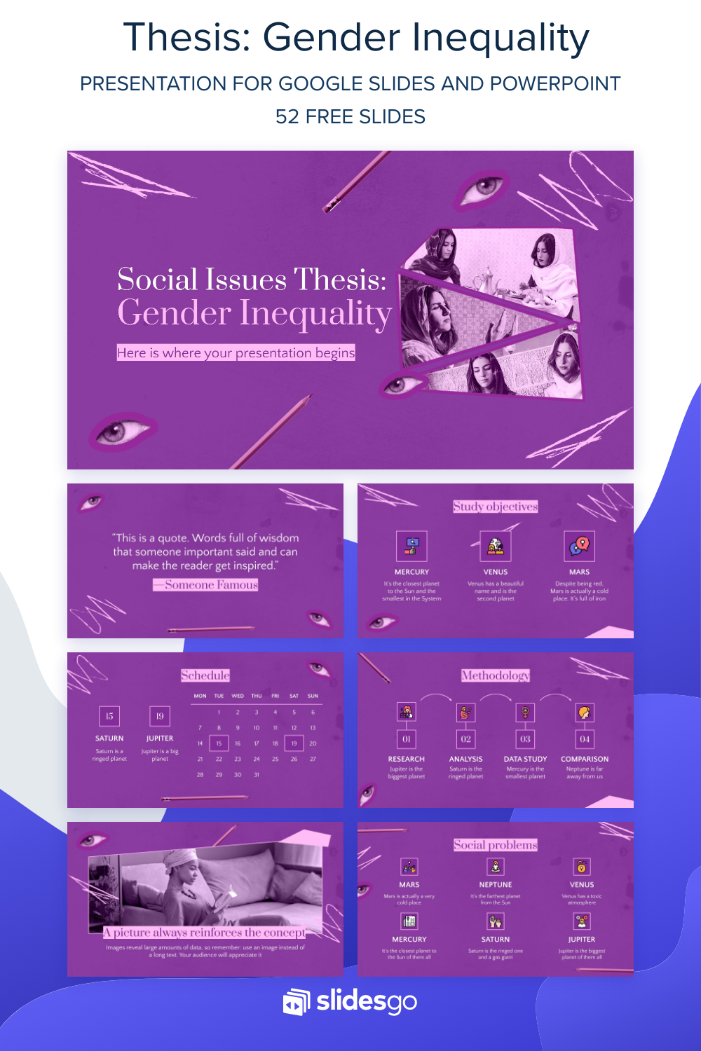 Social Issues Thesis: Gender Inequality | Google Slides & PPT