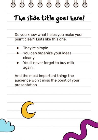 Middle School Notebook Google Slides & PowerPoint template